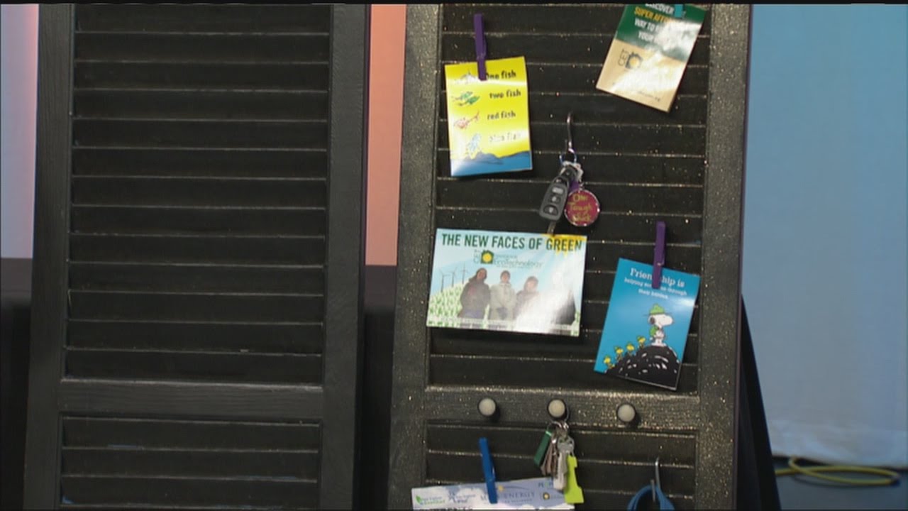 DIY Shutter letter holder - YouTube