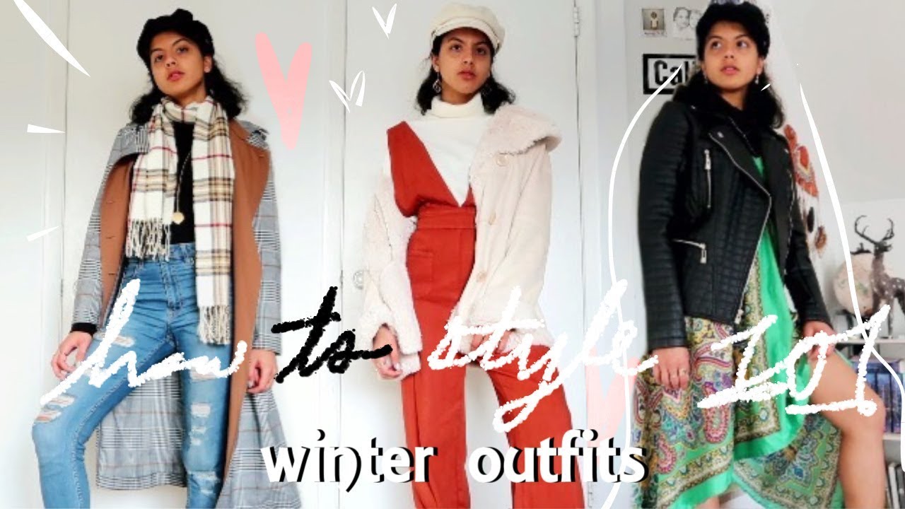 how to style outfits 101 // winter basics - YouTube