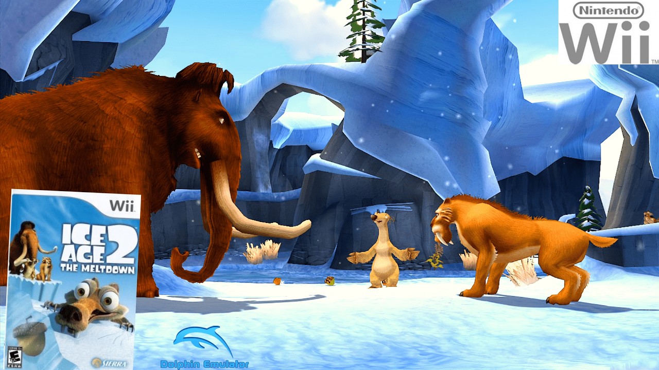 Ice Age 2: The Meltdown (2006) Nintendo Wii Gameplay in HD (Dolphin ...