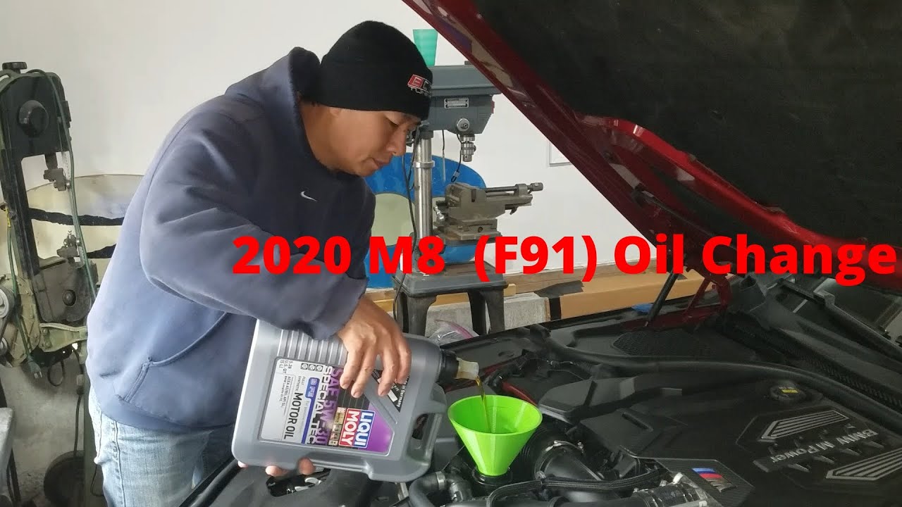2020 BMW M8 Oil Change and Interval reset - YouTube