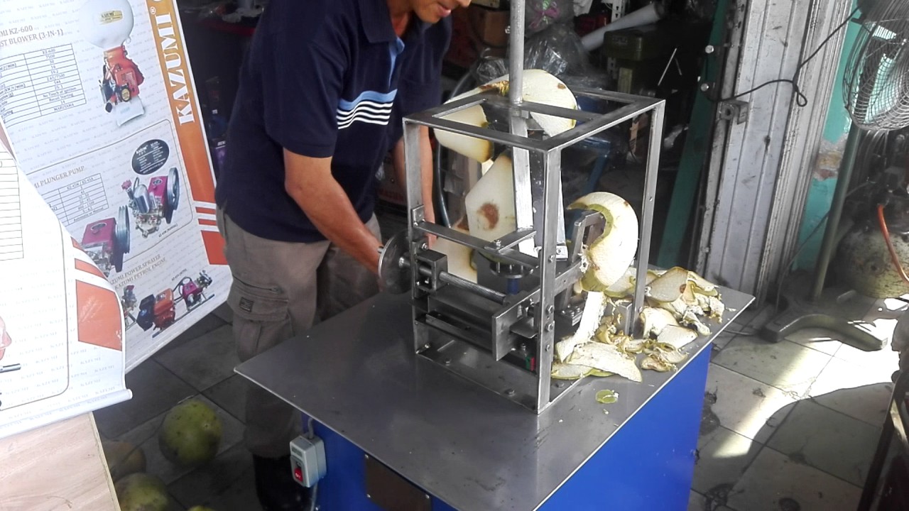 CoCoMaN Young Coconut Trimming Machine COM90YD1 - YouTube