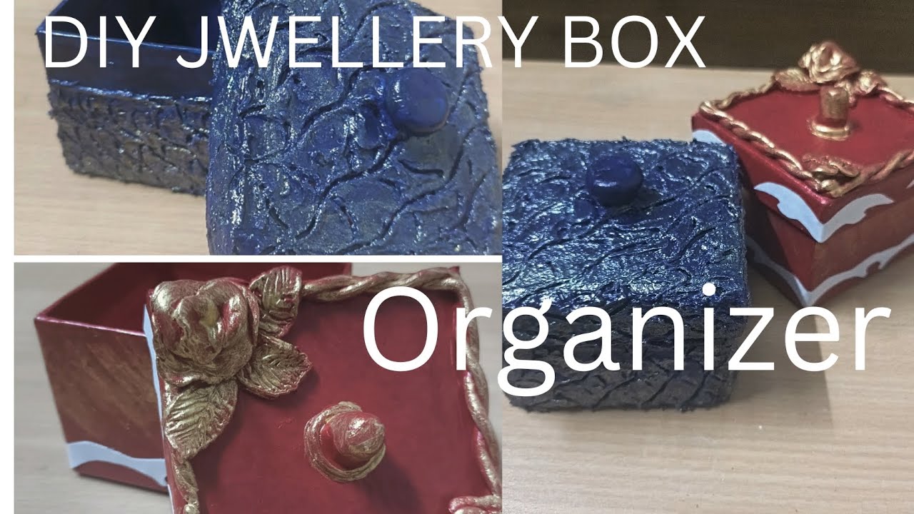 DIY Jewelry Organiser # Gift Box#Hand made Box - YouTube