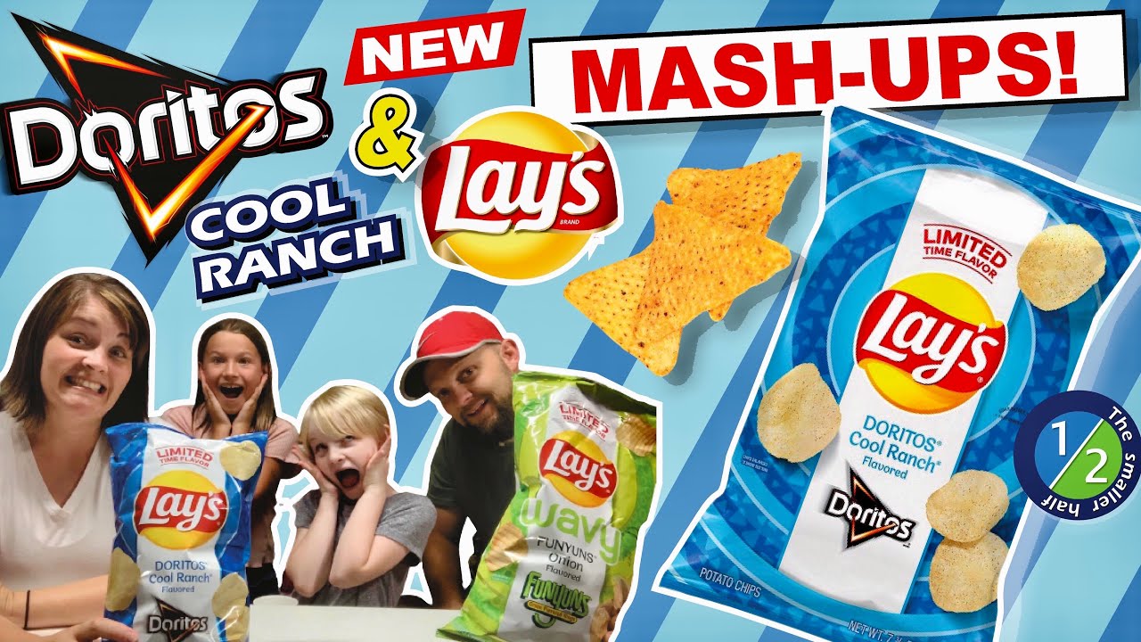 NEW Doritos Cool Ranch Flavored Lays Chips Review Taste Test 2021 - YouTube