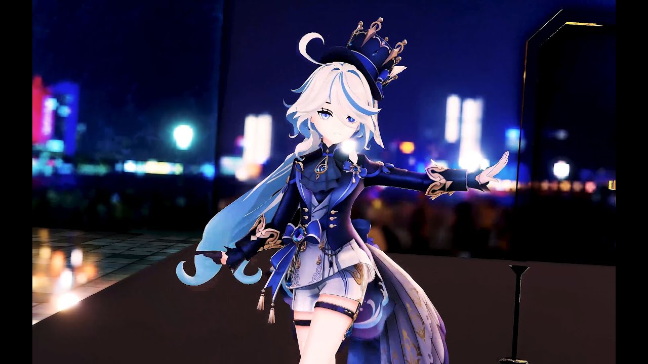 【Genshin Impact MMD／4K／60FPS】Furina(Focalors)【アイドル】 - YouTube