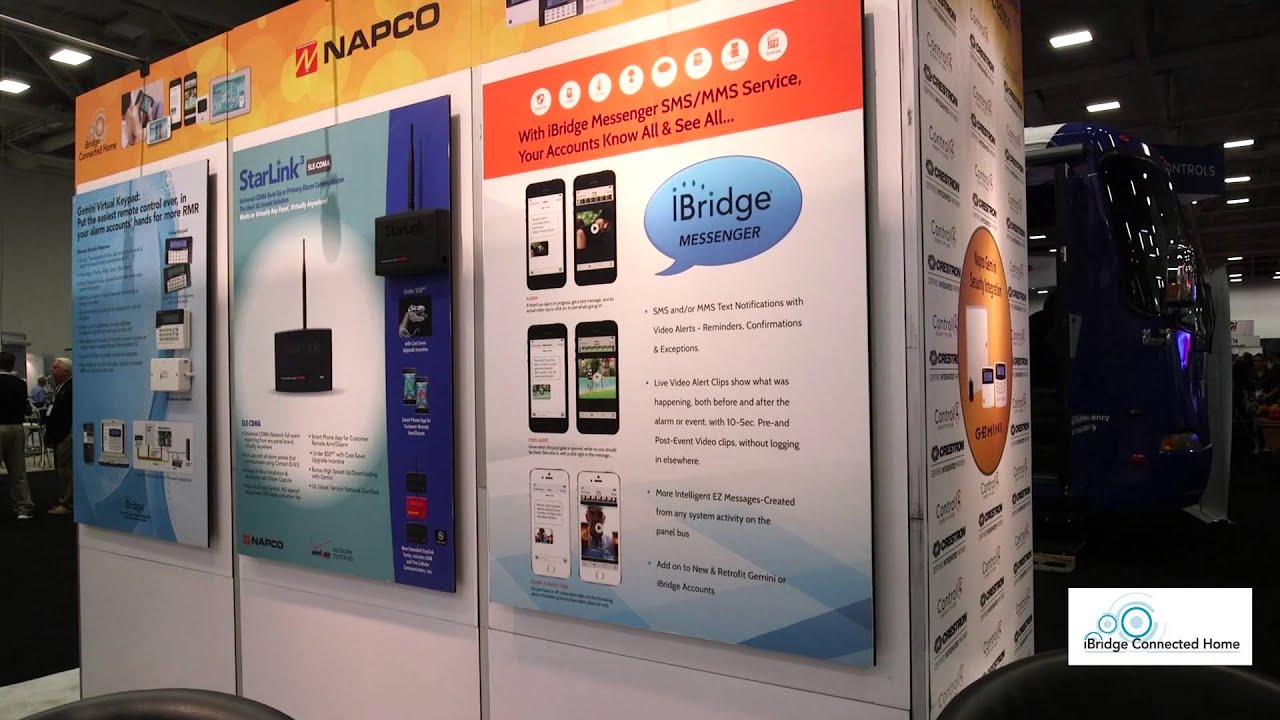 CEDIA Expo 2015: Napco and iBridge security and home automation - YouTube