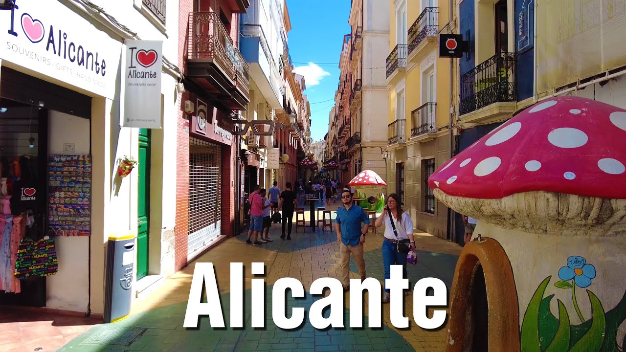Alicante walking tour 4K 60 fps, Spain, April 2023 - YouTube