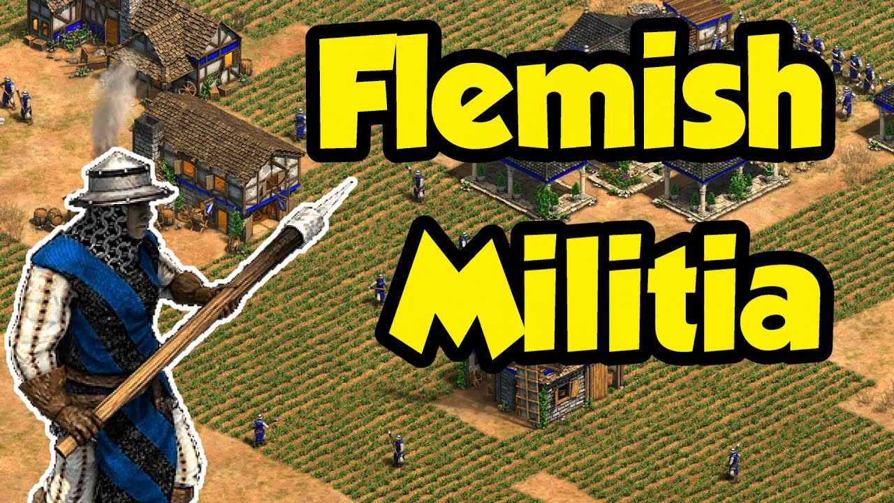 How good are Flemish Militia? (new Burgundian unique unit) [AoE2] - YouTube