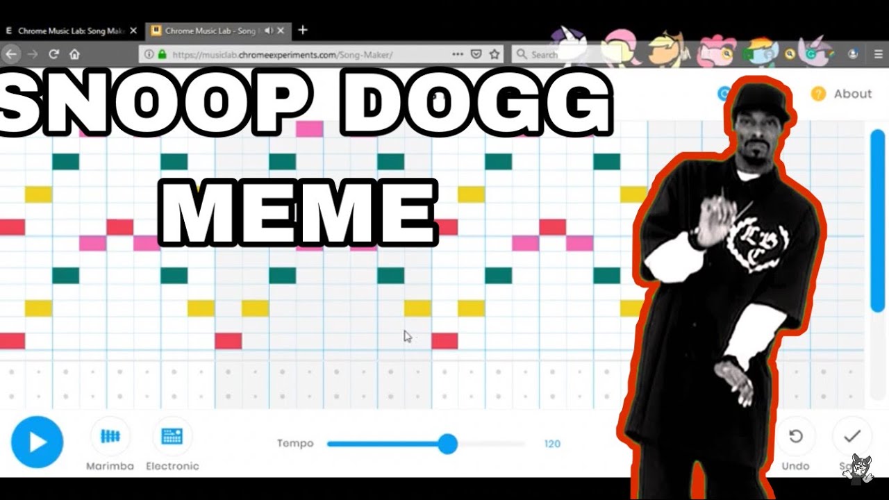SNOOP DOGG MEME SONG ON CHROME MUSIC LAB - YouTube