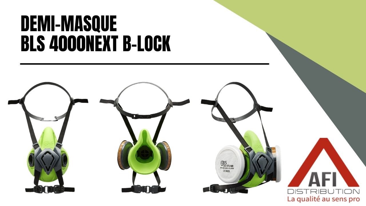 Demi-masque BLS 4000next b-lock - AFI DISTRIBUTION - YouTube