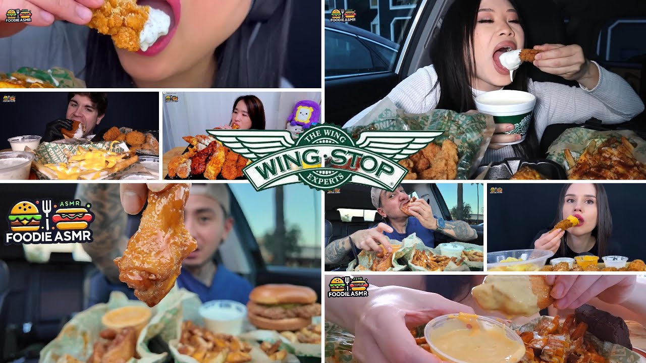 Wingstop ASMR 🍗Crunchy Wings, Saucy Bites & Satisfying Sounds - YouTube