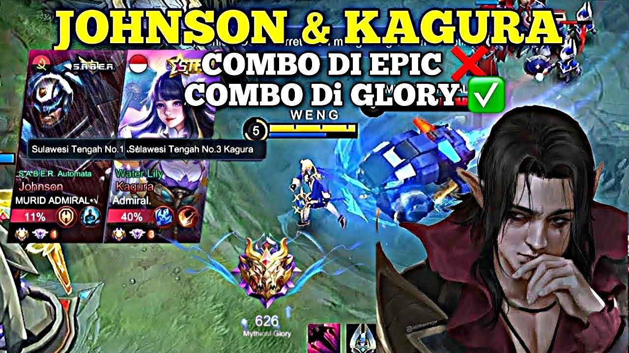 JOHNSON MAP HACK & KAGURA - TIDAK PEDULI SAMA TIM NYA SENDIRI - mobile legends - YouTube