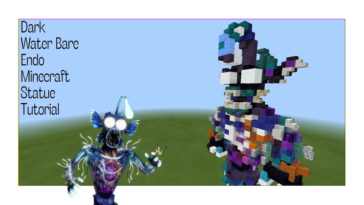 Dark Water Bare Endo Minecraft Statue Tutorial (FNaF AR) READ ...