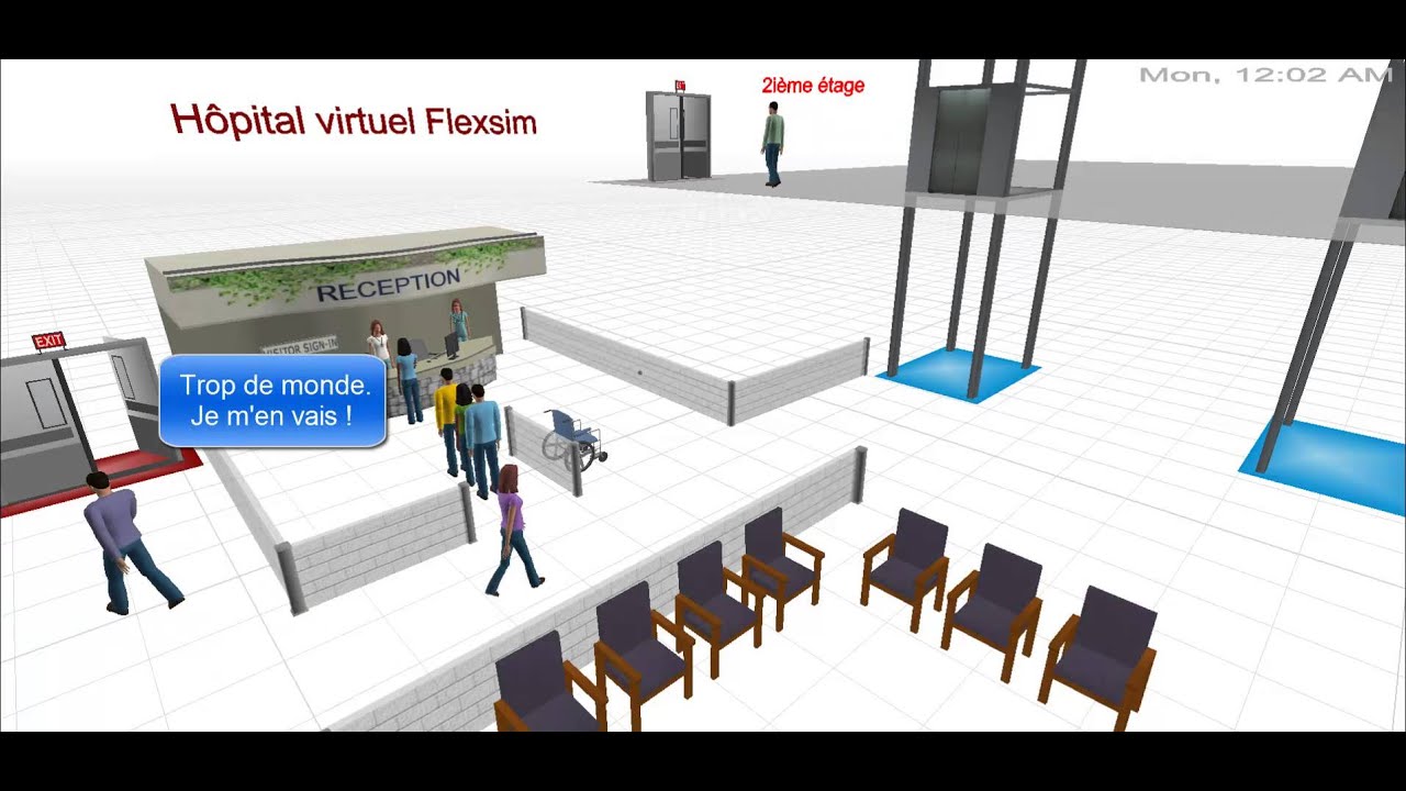 Hôpital virtuel Flexsim - YouTube