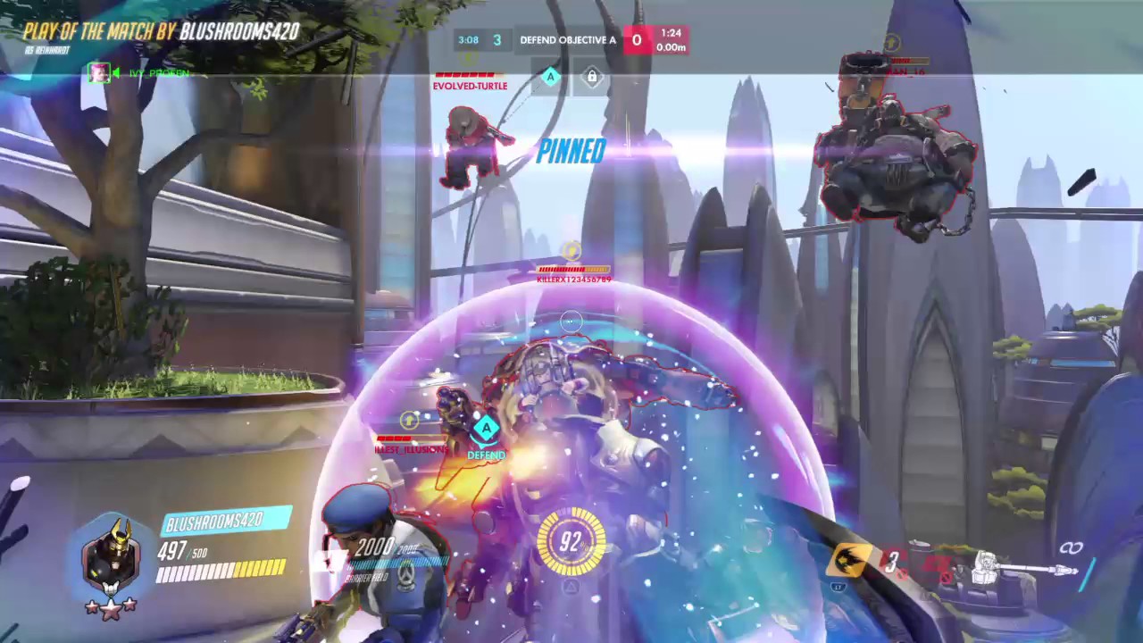 Reinhardt Epic Charge Off The Map - YouTube