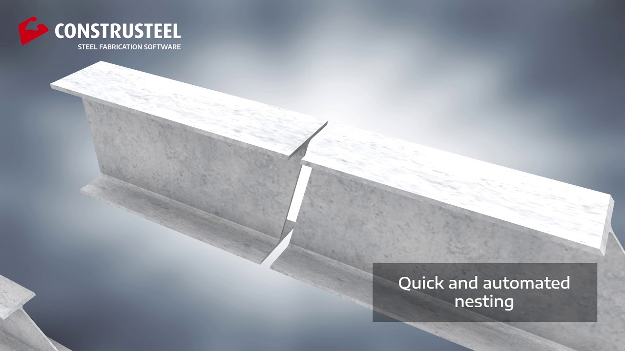 Bar Nesting - ConstruSteel - YouTube