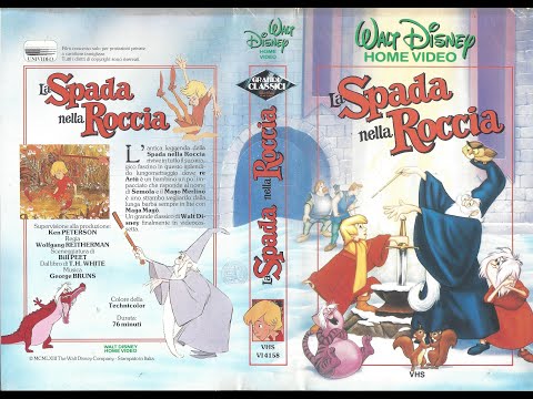 The Sword in the Stone Italian VHS Opening (Disney) 1986