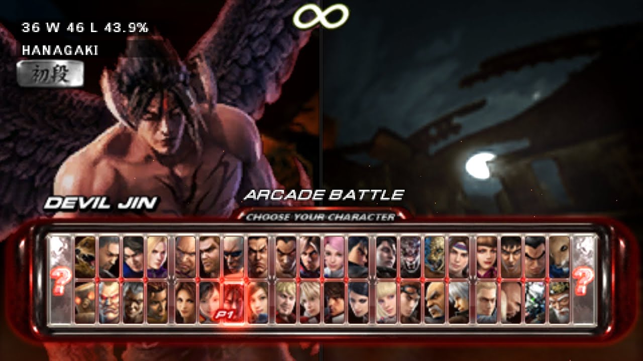 Tekken 6:Bloodline Rebellion Full Character Arcade Batlle || Devil Jin ...