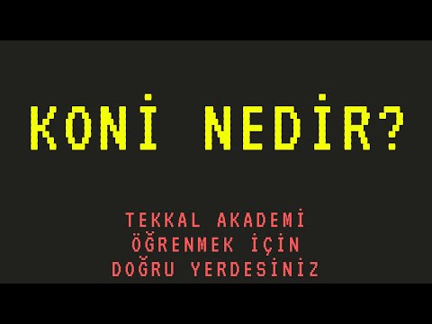 Koni nedir, 8.Sınıf ve ötesi