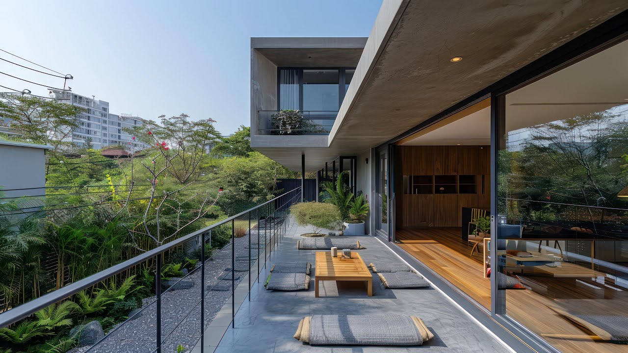 Breathtaking Modern Two-Story Concrete House Design with a Gorgeous ...