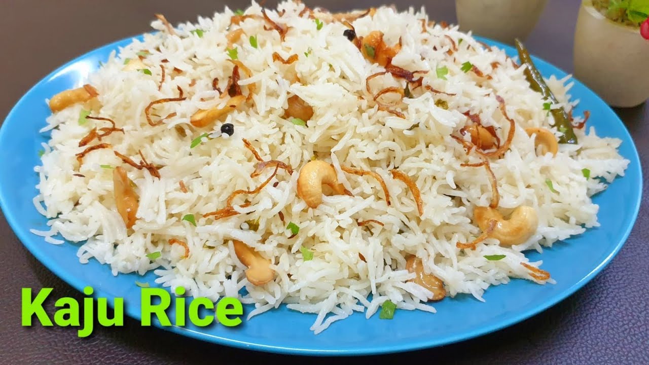 Quick Easy kaju Rice recipe | Cashew pulao | How to cook Cashew Rice ...