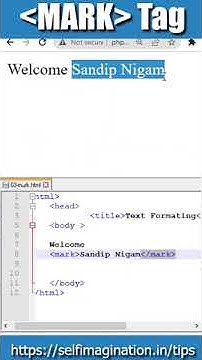 How to Highlight Text in HTML | HTML Mark Tag - YouTube
