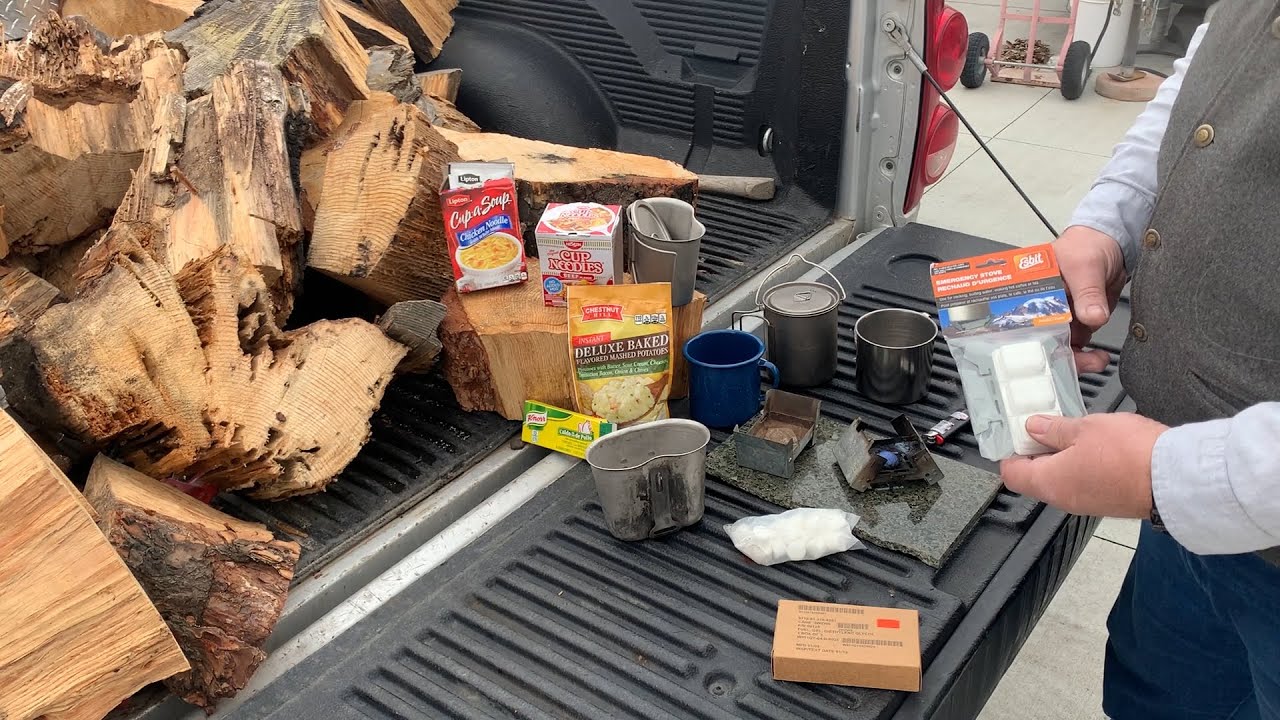 Esbit Stove IV - A try with Hexamine tablets - YouTube