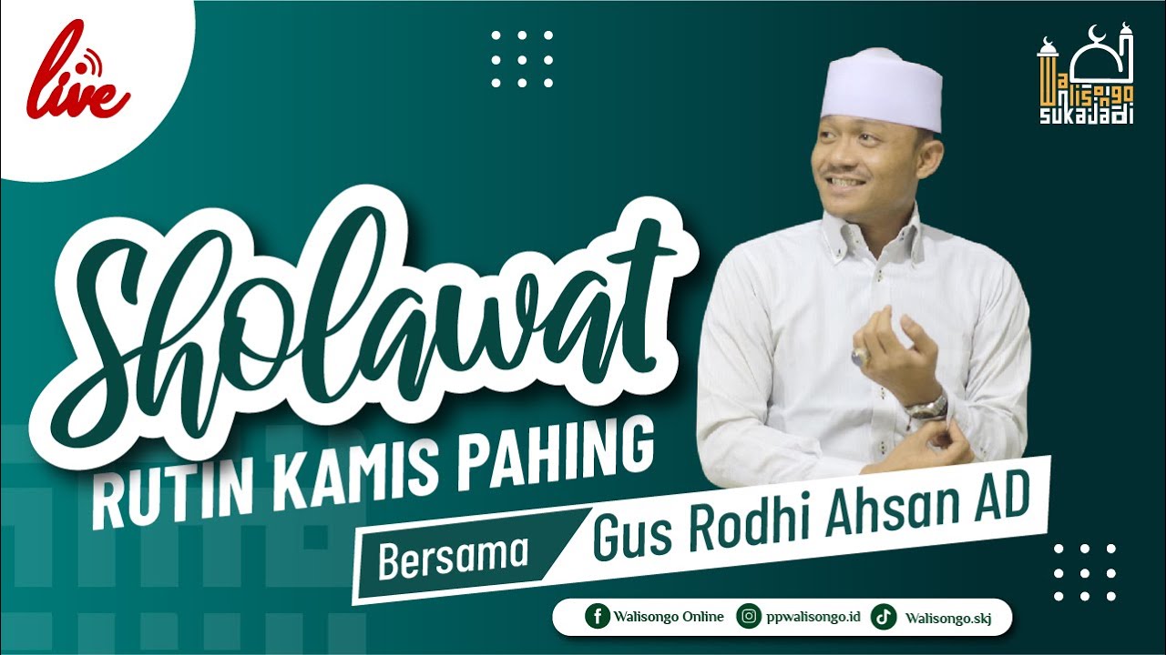 SHOLAWAT RUTIN KAMIS PAHING BERSAMA GUS RODHI AHSAN AD - YouTube