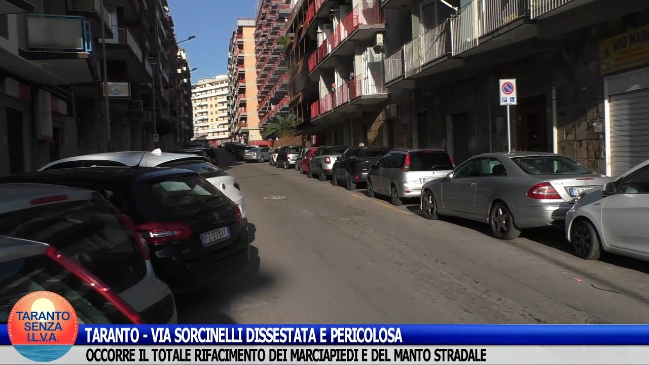 TARANTO - VIA SORCINELLI DISSESTATA: OCCORRE RIFACIMENTO MARCIAPIEDI E ...