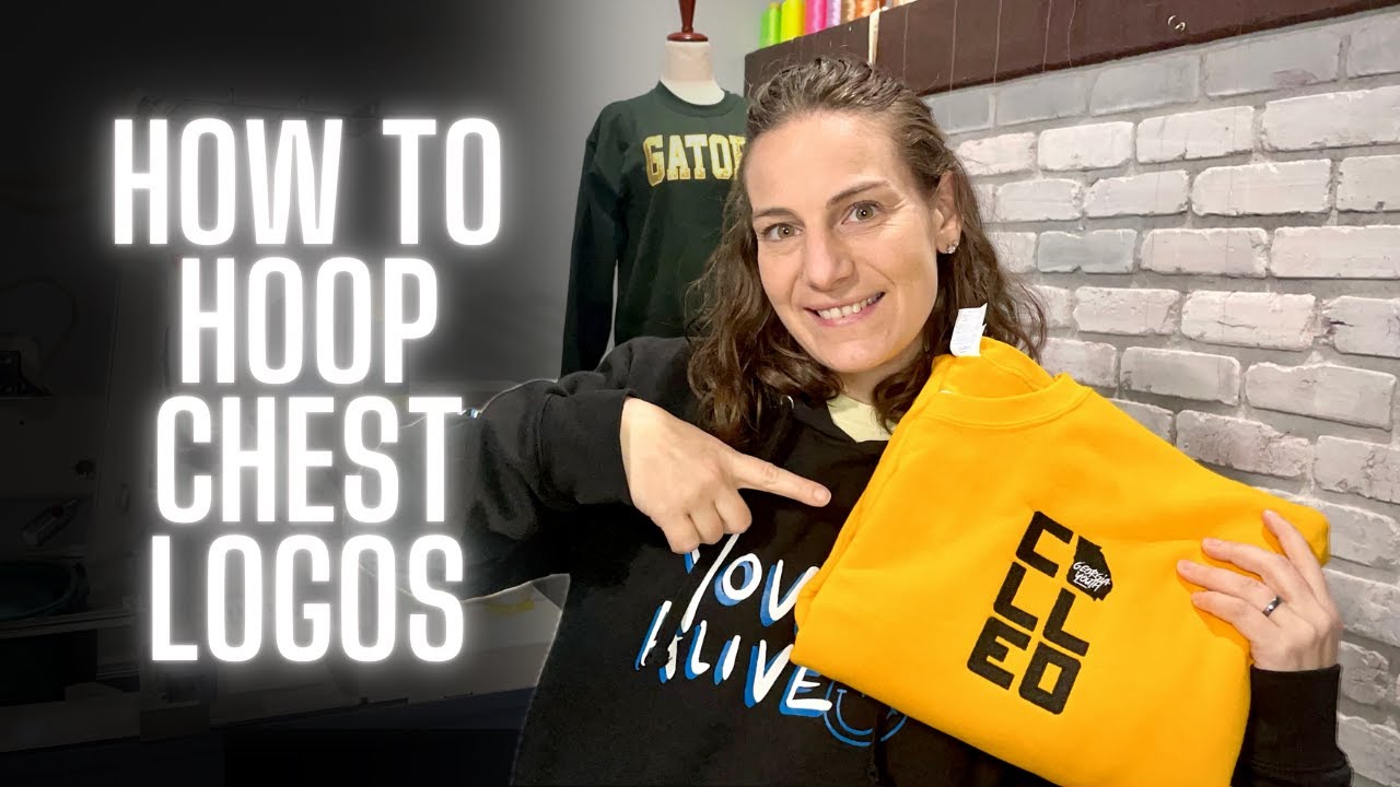 How to hoop chest logos - YouTube
