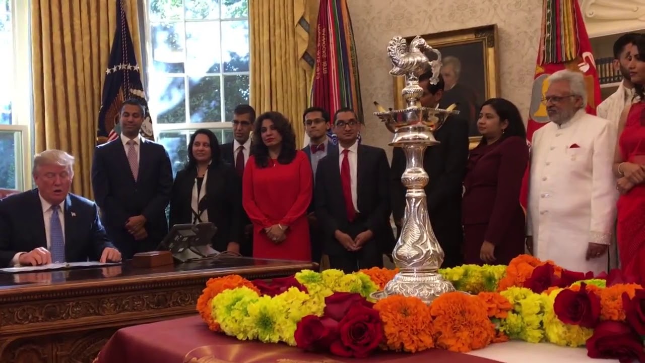 President Trump celebrate Diwali - YouTube