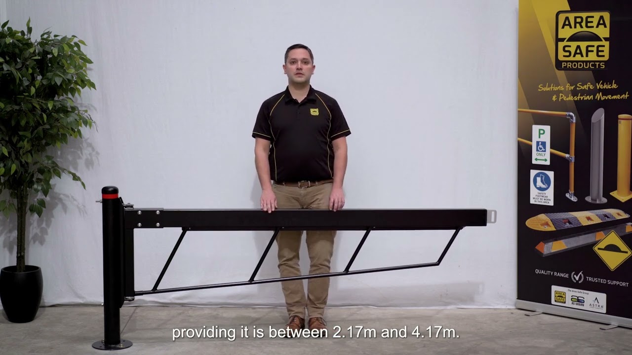 Heavy Duty Industrial Swing Gate - Area Safe Products - YouTube