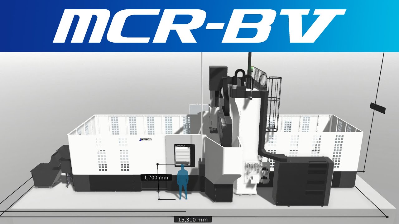 3D Machine View/Double-Column Machining Center MCR-BⅤ【OKUMA CORPORATION ...