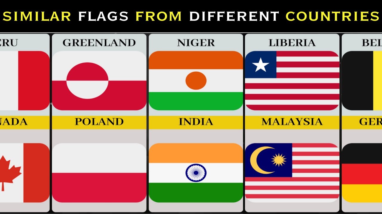 Similar Flags From Different Countries - YouTube
