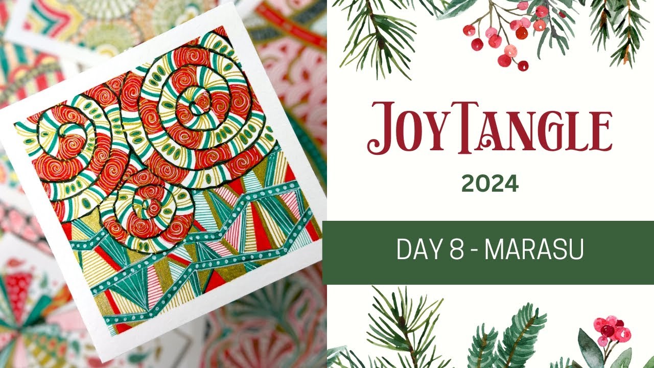 Beginner Zentangle Drawing with Marasu and Blinkt (JoyTangle Day 8 ...
