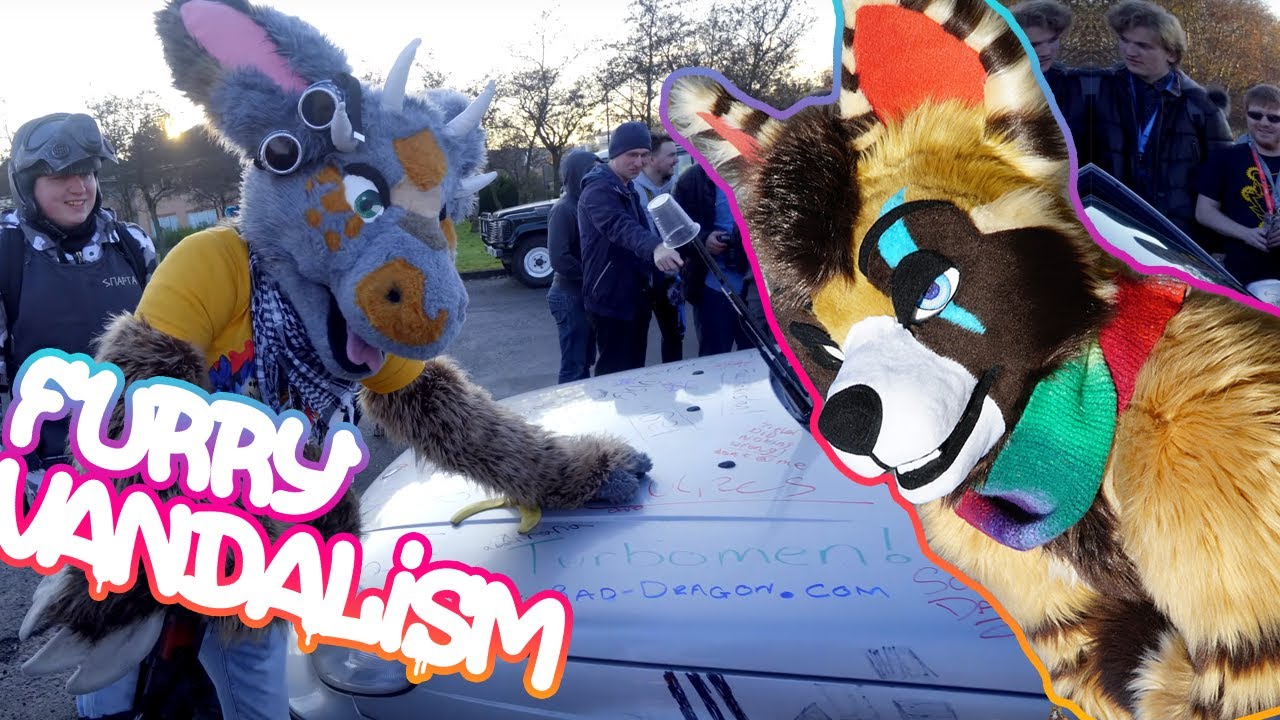 Furries Graffiti Cars | Scotiacon Pt2 - YouTube