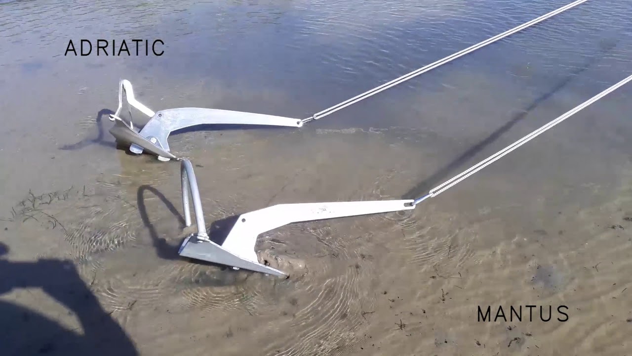 Marine anchor Mantus vs Marine anchor Adriatic test - YouTube