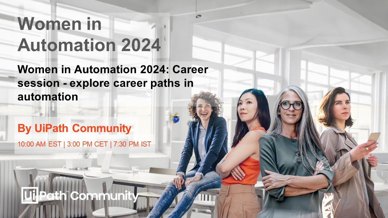 Women in Automation 2024: Career session - explore career paths in ...