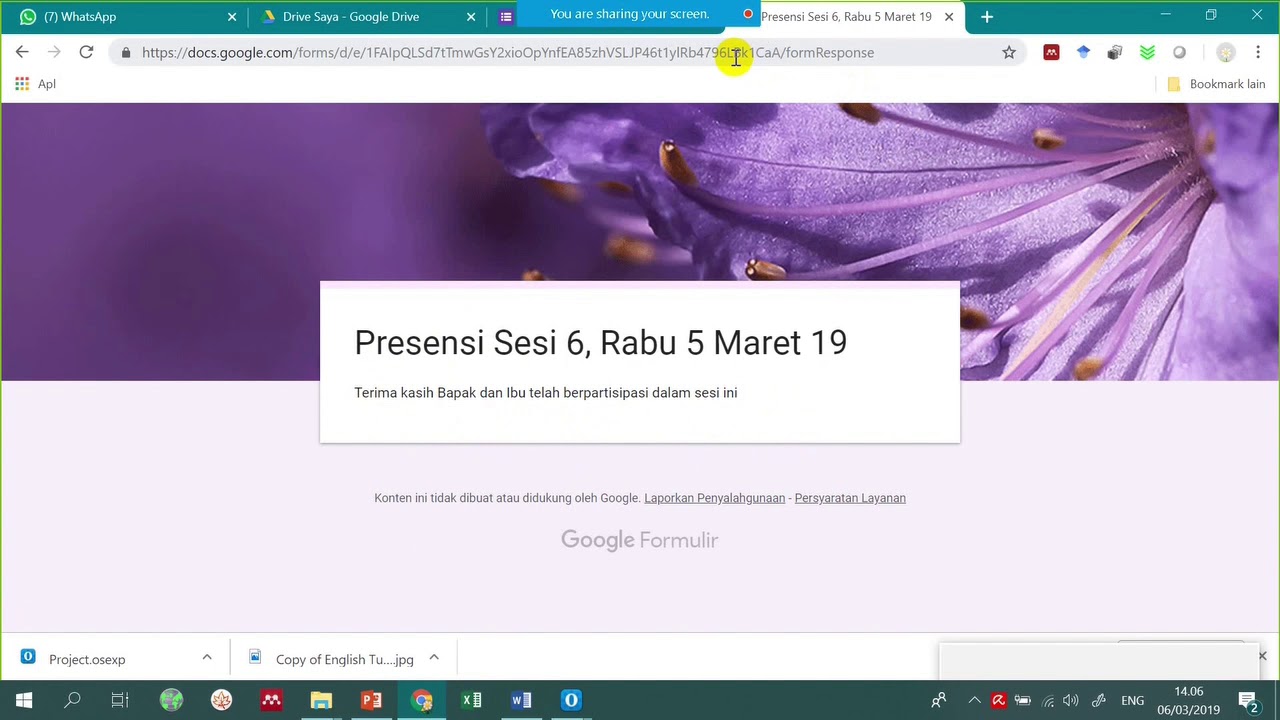 Pembuatan Presensi Dengan Google Form - YouTube