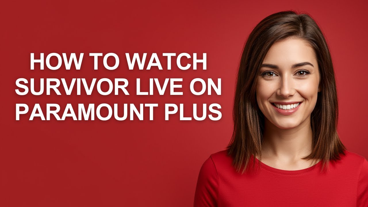 How To Watch Survivor Live On Paramount Plus - AshleyHowTo - YouTube