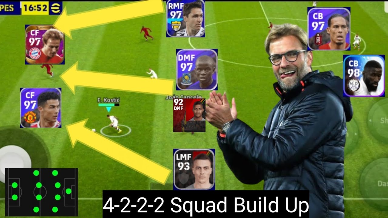 4-2-2-2 Squad Build Up💥 Opp Formation 💥 Best Counter Attack & Cross ...