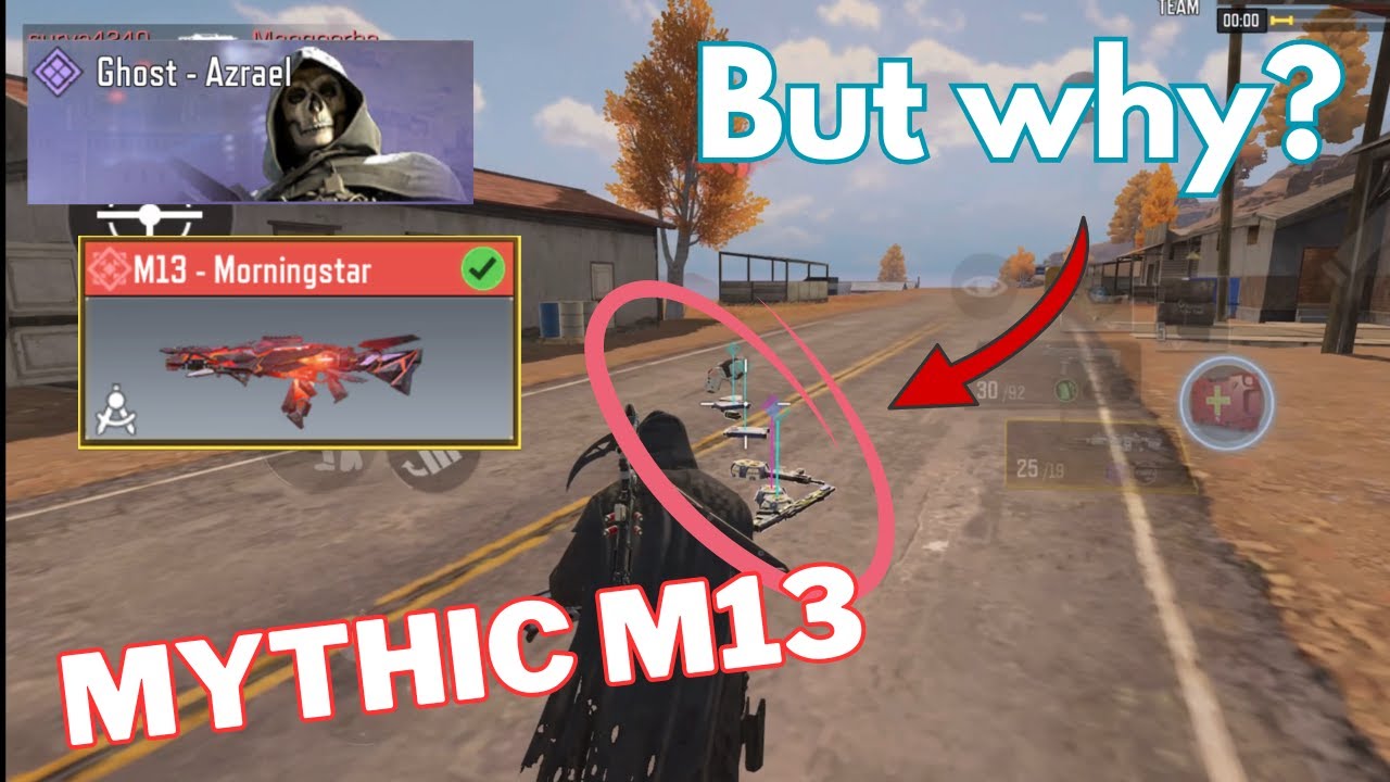 Mythic M13 br gameplay with Ghost Azrael | Intense fights against pro ...