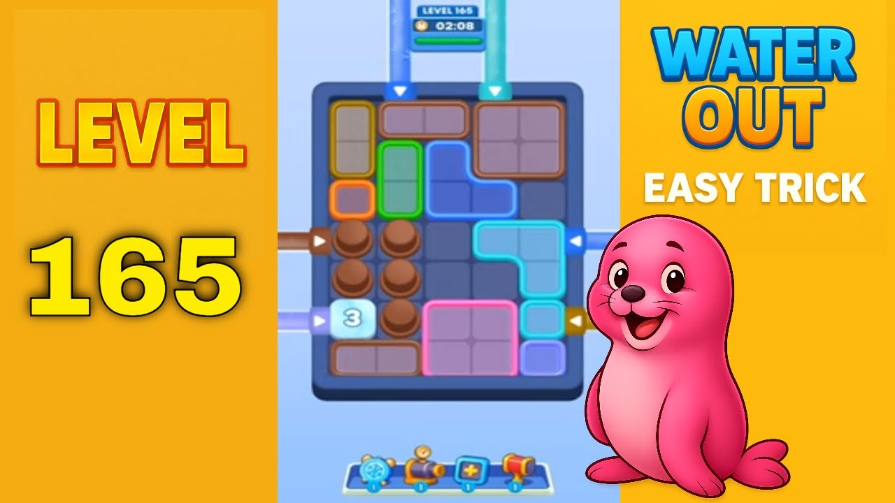Water Out Puzzle Level 165 – Easy Solutions - YouTube