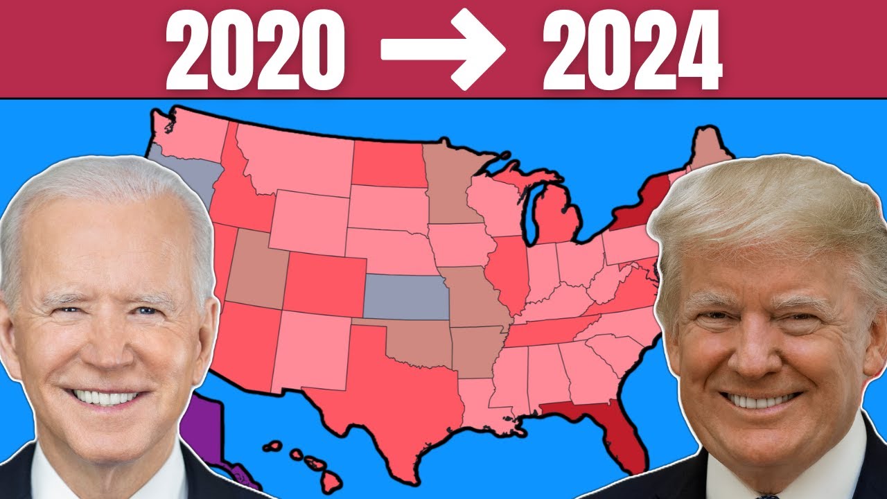 Political Shifts | 2020 - 2024 | Most Populous County In Each State ...