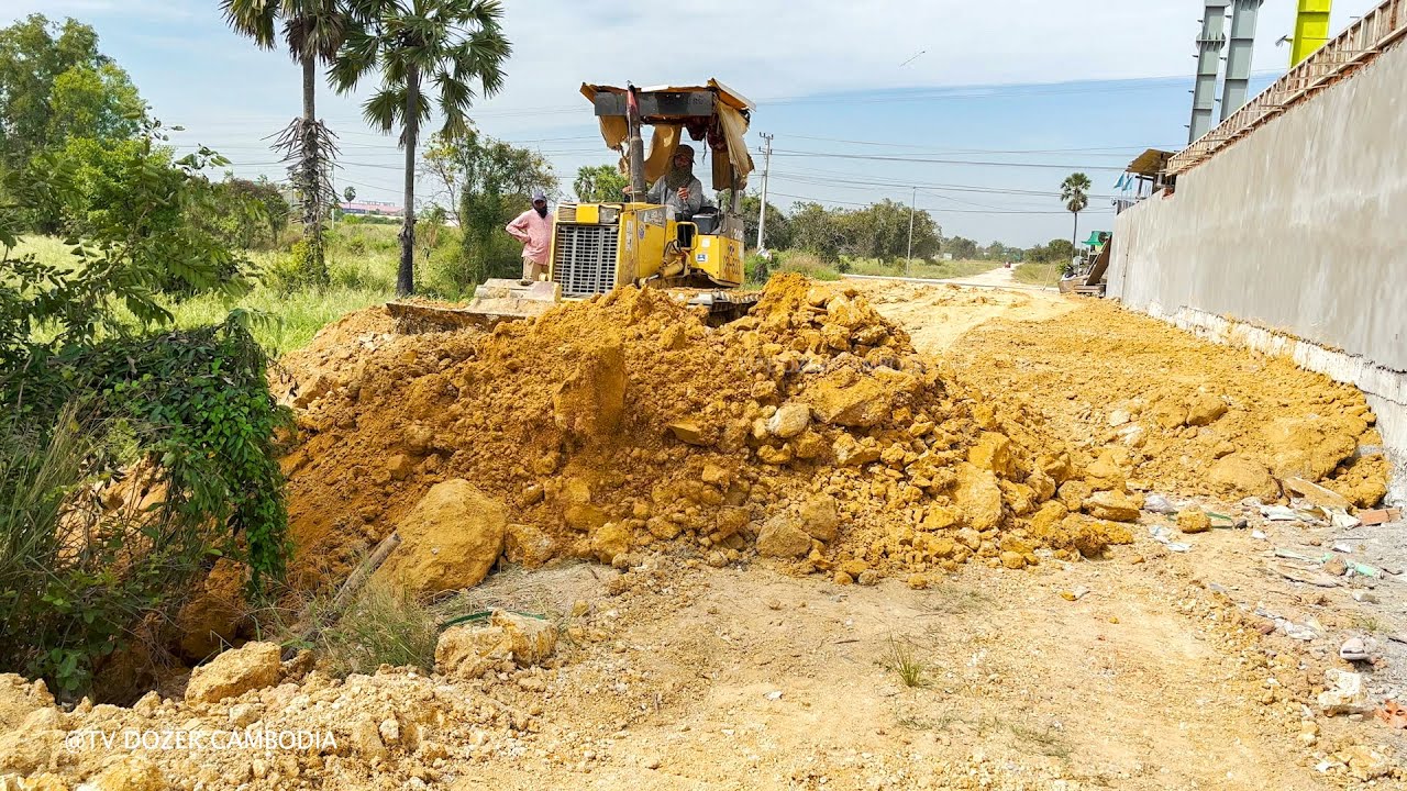 Ultimate Komatsu Dozer Full Working Success New Road Construction Build ...