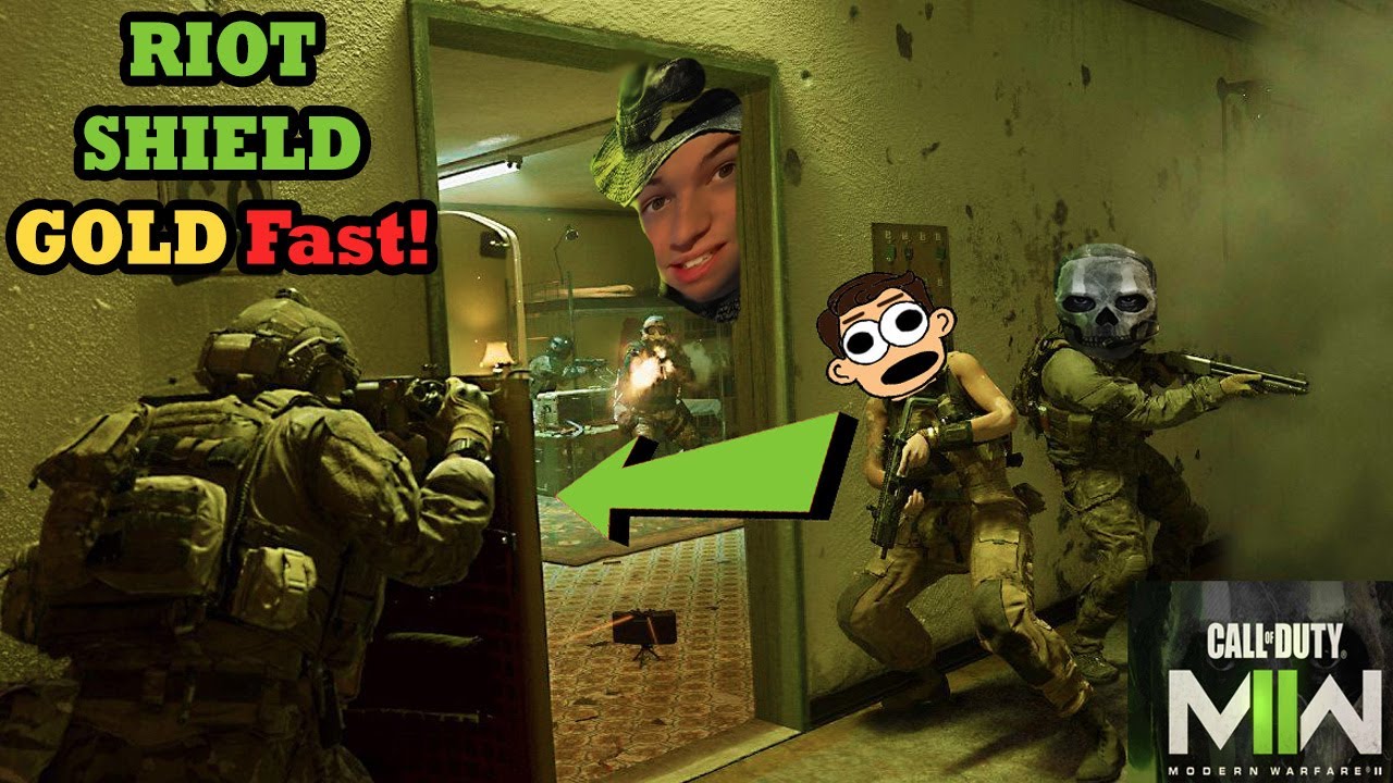 How To Get The RIOT SHIELD GOLD Fast in Call of Duty: Modern Warfare II ...