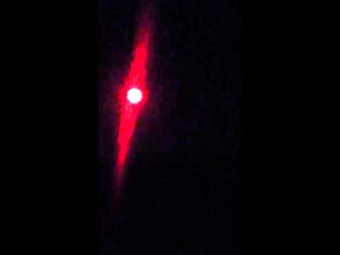 Red light in the sky - YouTube