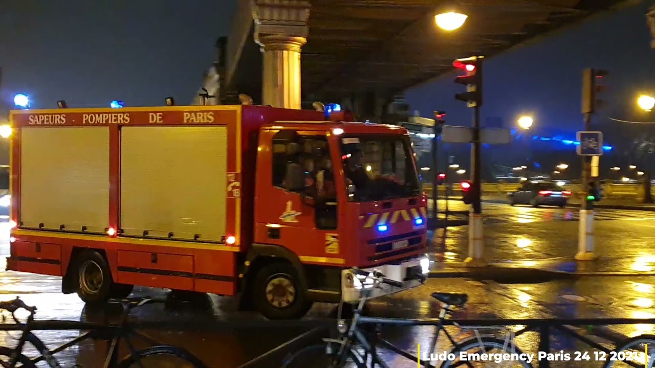 Pompiers de Paris Camion de désincarcération VSR en urgence Paris Fire ...