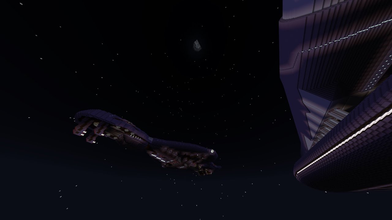 Halo Minecraft: full scale CRS class light cruiser - YouTube
