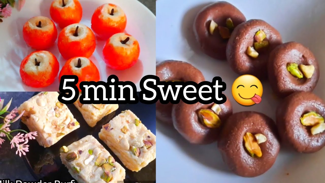 Sweet Recipe | 3 Ways Milk Powder Sweet | Nisa kitchen - YouTube