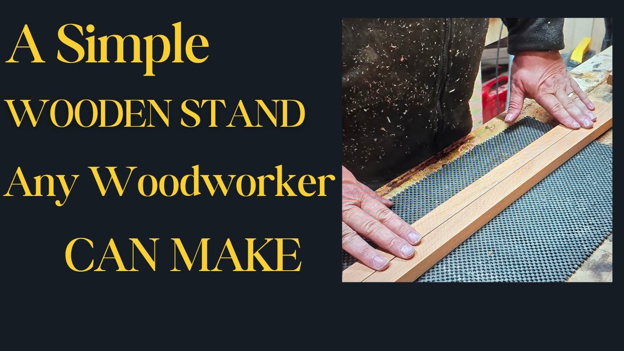 A Simple Wooden Stand Any Woodworker Can Make - YouTube